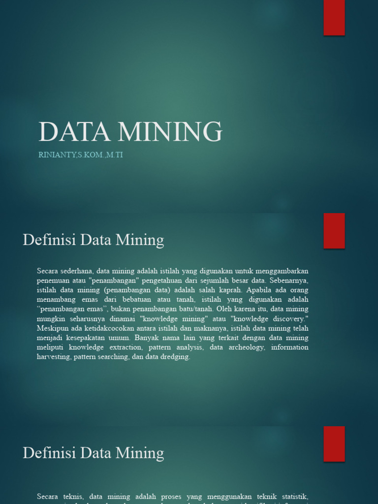 Data Mining | PDF | Komputer