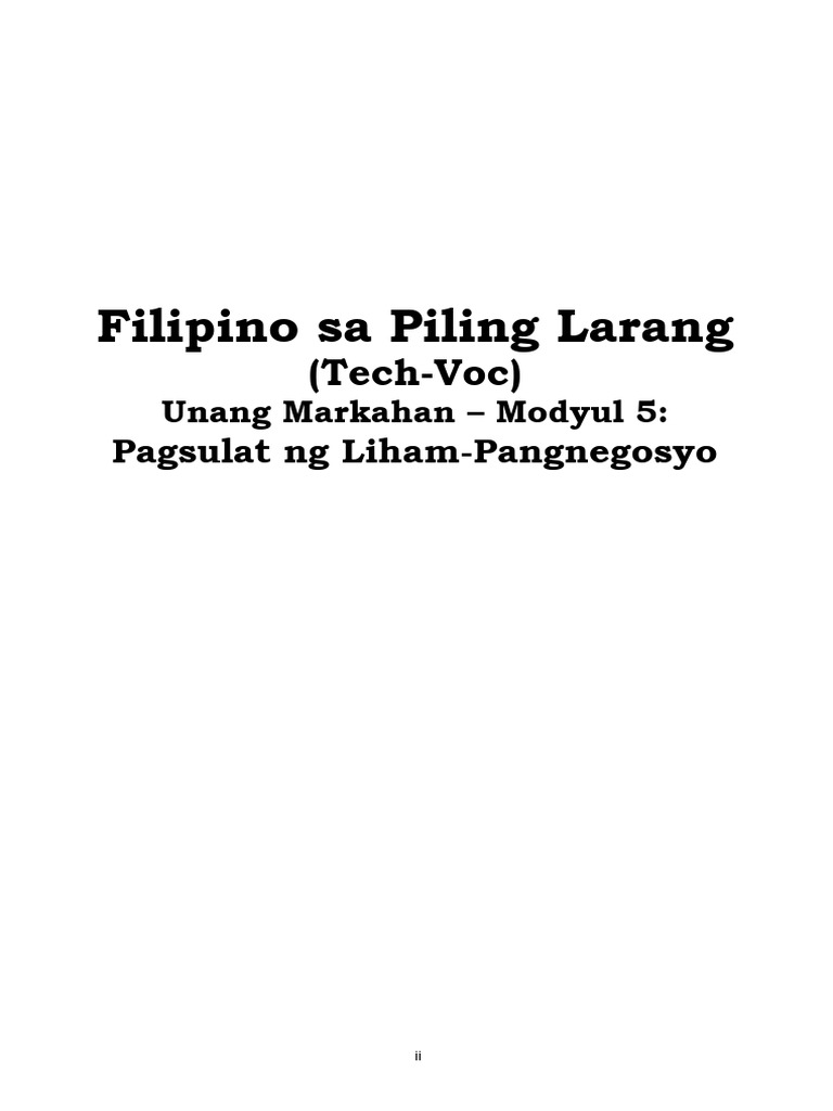 PFPL - Modyul 5 | PDF