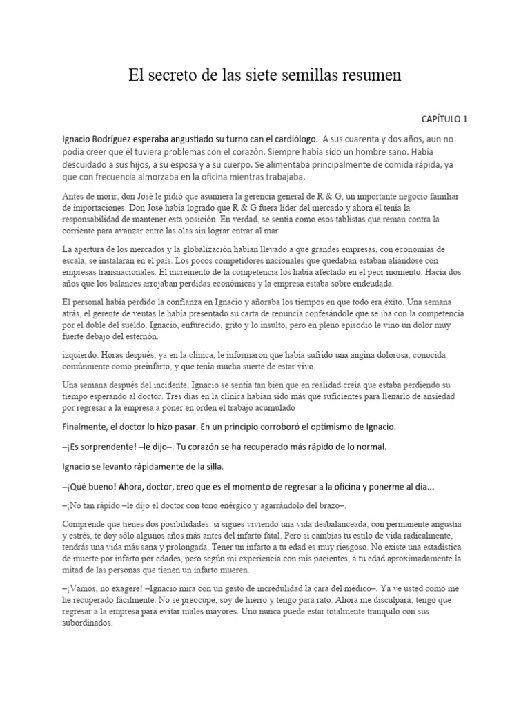 El Secreto de Las Siete Semillas Resumen | PDF | Memoria | Las emociones