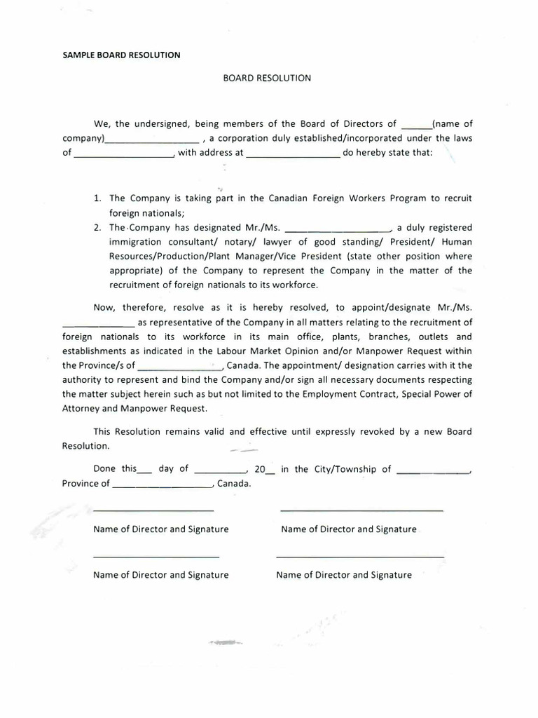 Cooperative Board Resolution Sample | PDF | Notary Public | Lawyer