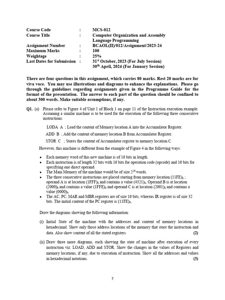 MCS 012 | PDF | Assembly Language | Integrated Circuit