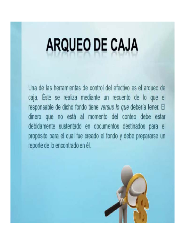Arqueo de Caja | PDF