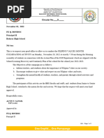 GMRC School Implementation Plan | PDF | Teachers | Behavior Modification