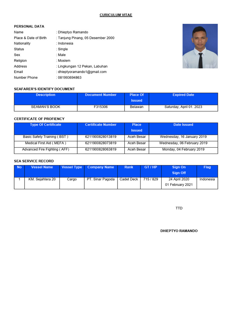 Curiculum Vitae | PDF
