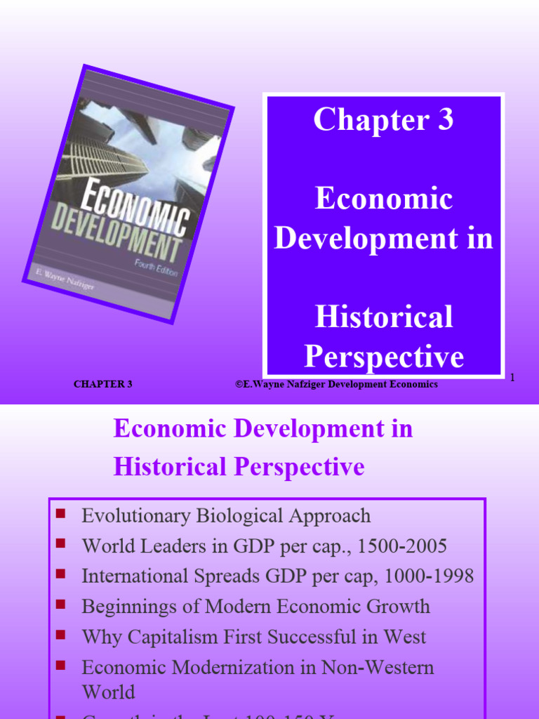 Chapter 3 Economic Development in Historical Perspective | PDF