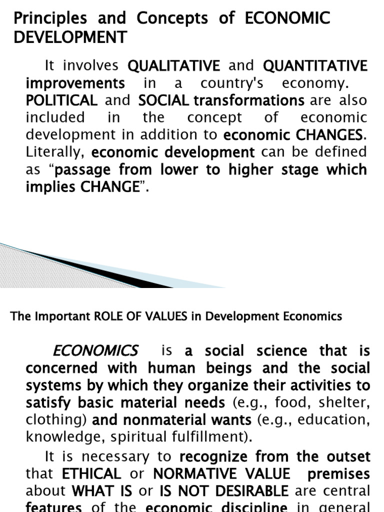 Economic Development Notes | PDF | Economic Growth | Economics
