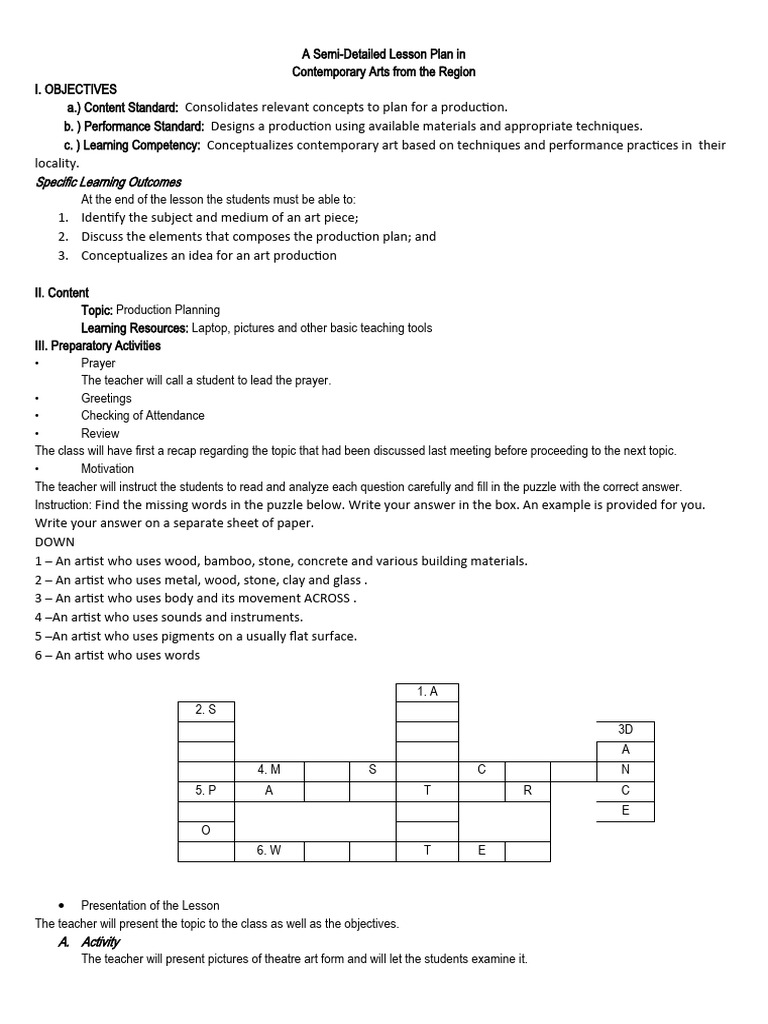 Cpar Lesson Plan 13 | PDF