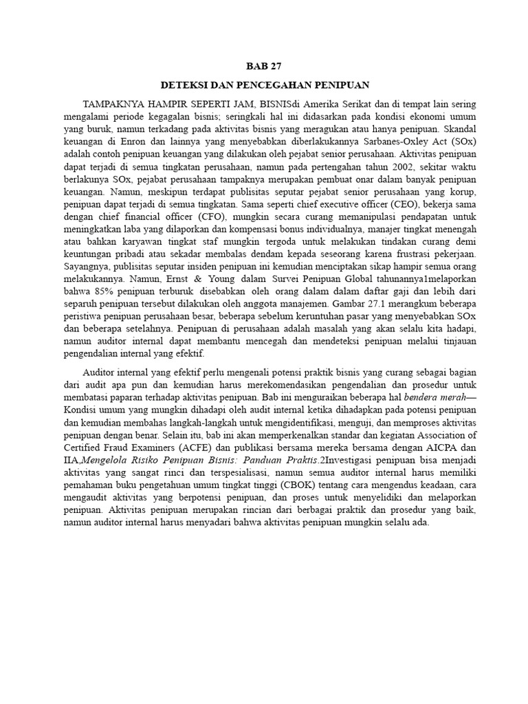 Deteksi Dan Pencegahan Penipuan | PDF | Bisnis