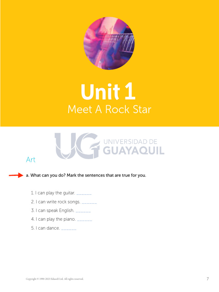 Basic1 - Workbook - 2023 (UNIT 1) | PDF | All Rights Reserved