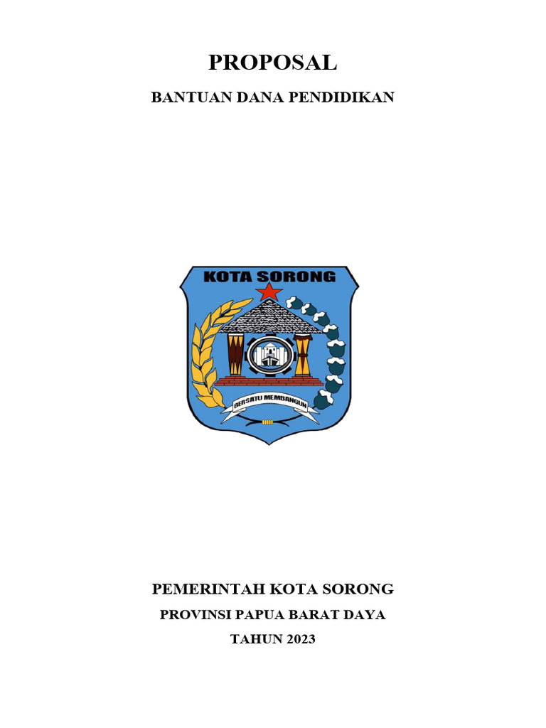 Proposal Bantuan Dana Pendidikan | PDF