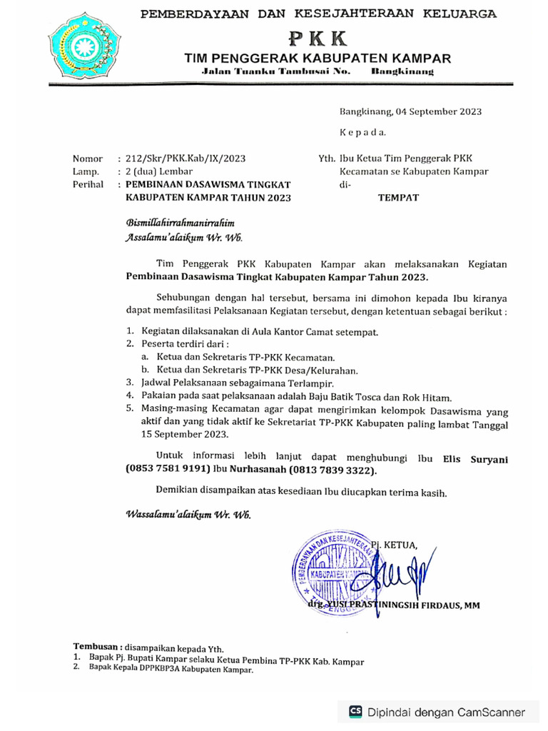 Pembinaan Dasawisma 2023 | PDF