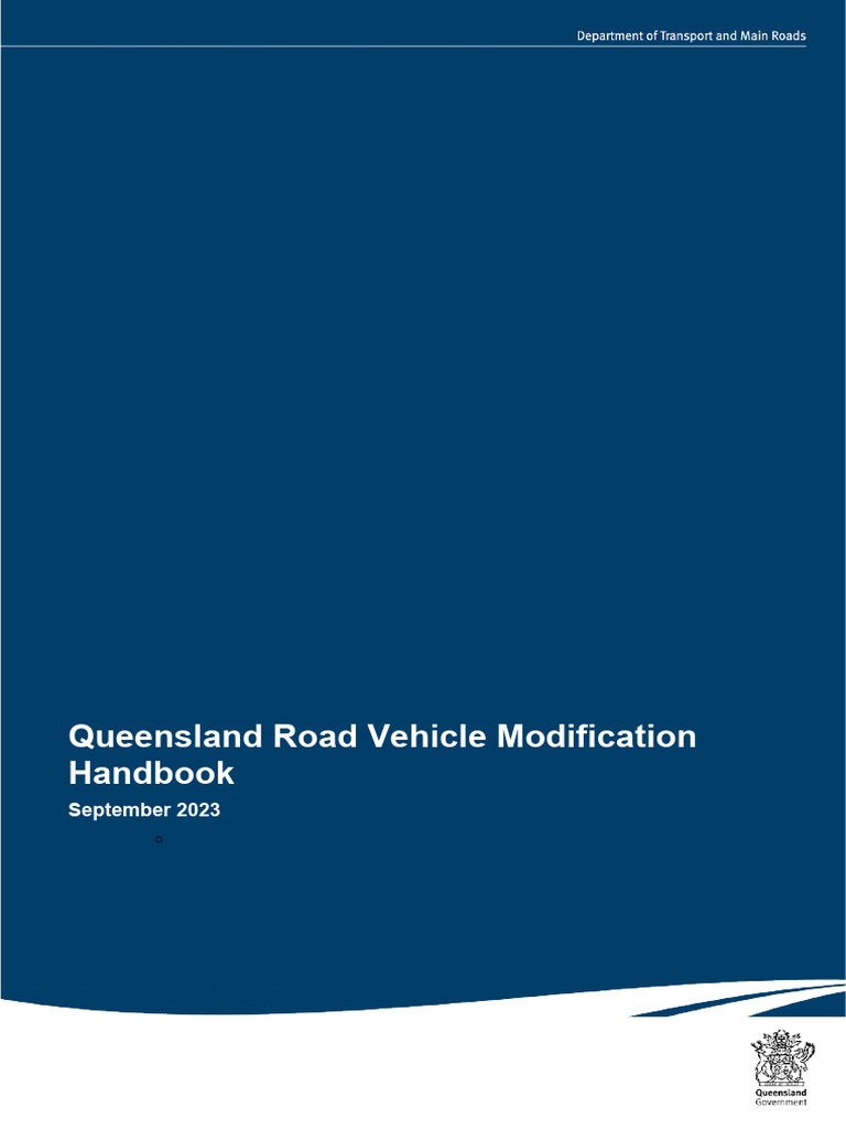 Queensland Road Vehicle Modification Handbook | PDF