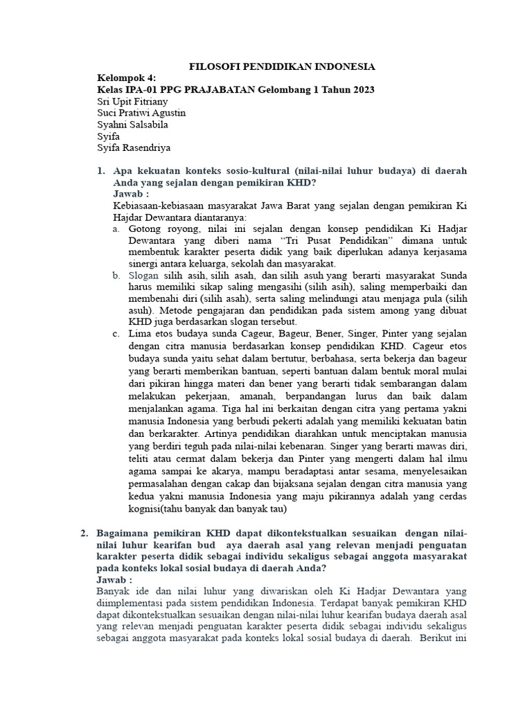 Ruang Kolaborasi (T2) - FPI - KEL.4 IPA-01 | PDF