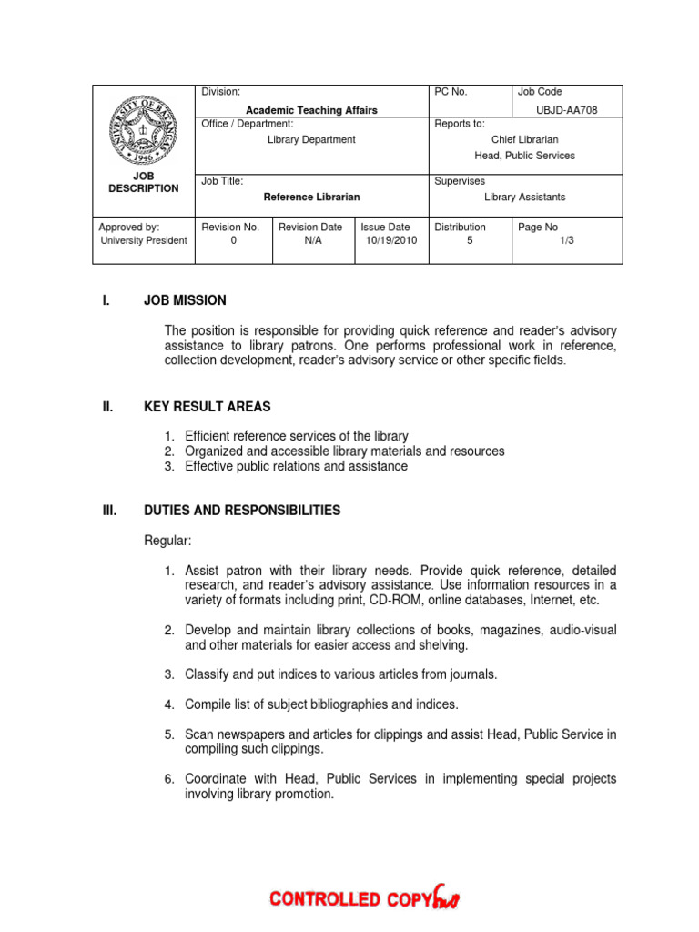 JD - Reference Librarian | PDF