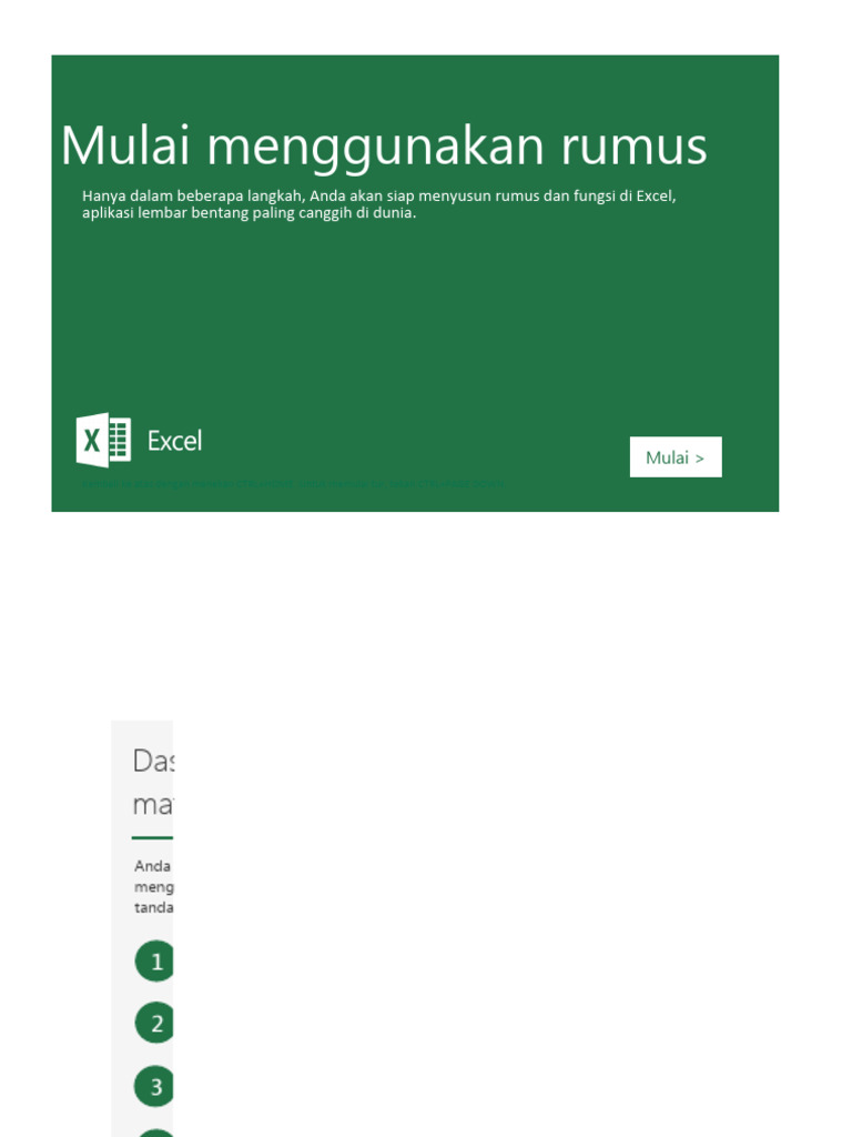 Tutorial Rumus Exel | PDF