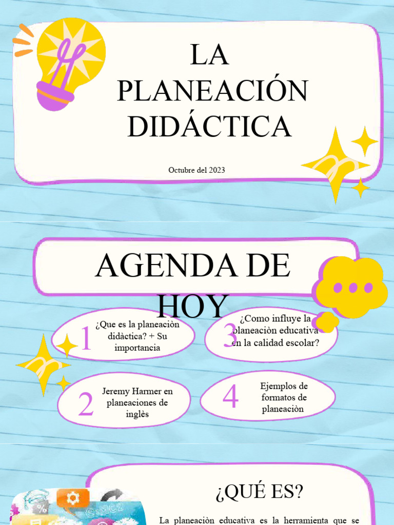 La Planificación Didáctica | PDF | Maestros | Planificación