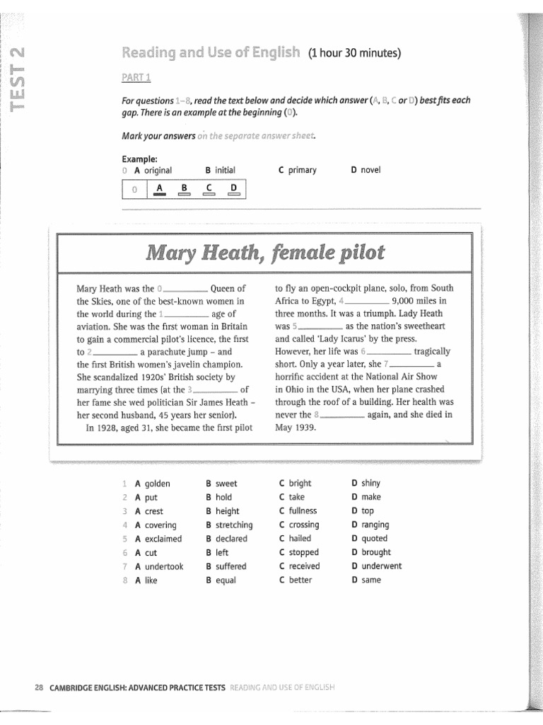 Reading Test 2 | PDF