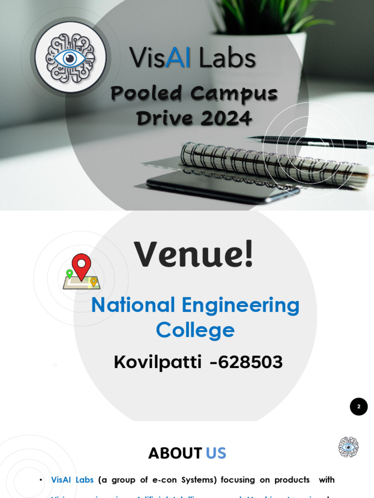 VisAI Labs Campus Drive 2024 - NEC. | PDF | Cognitive Science | Computing