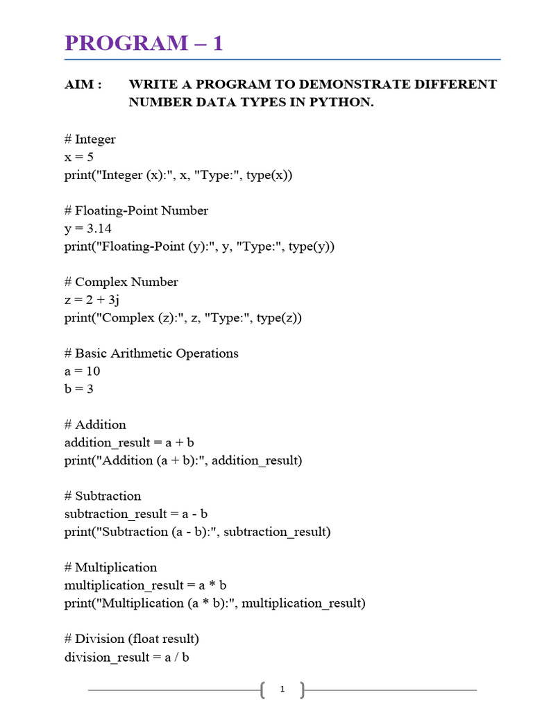 Python Practial File | PDF | String (Computer Science) | Division ... Python Practial File | PDF | String (Computer Science) | Division ...