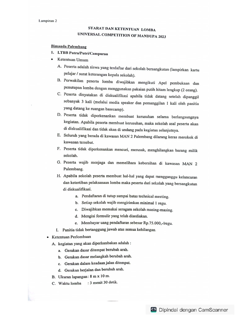 Syarat Dan Ketentuan Lomba UNICOM 2023 | PDF