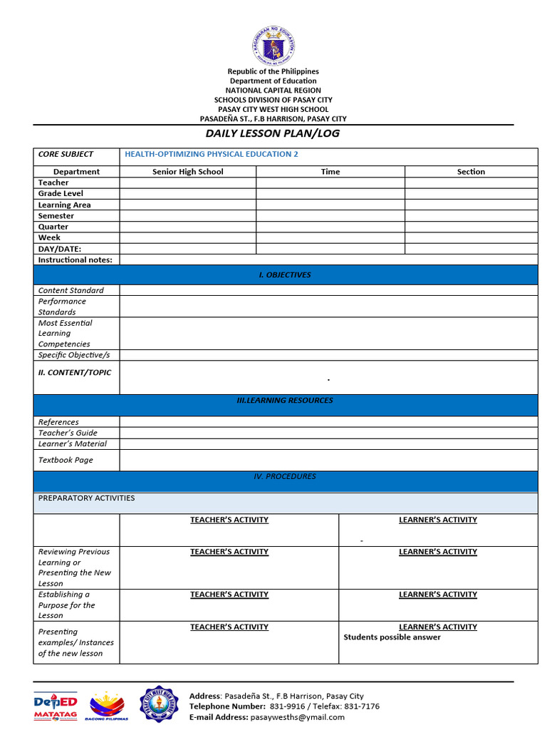 DLP Template HUMSS | PDF | Lesson Plan | Learning