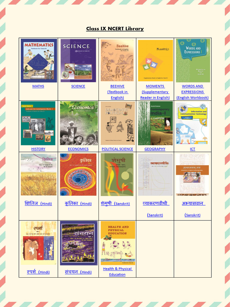 Class IX & X NCERT Books Library ? | PDF