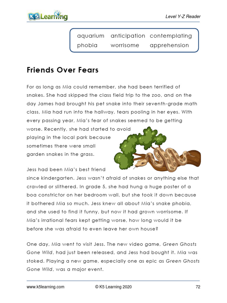 Overcoming Snake Phobia with Friends | PDF