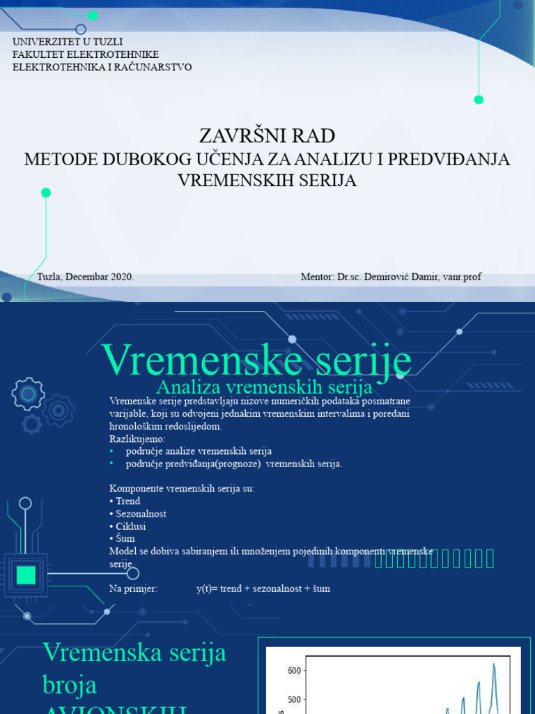 Metode Dubokog Ucenja Za Analizu Vremenskih Serija | PDF