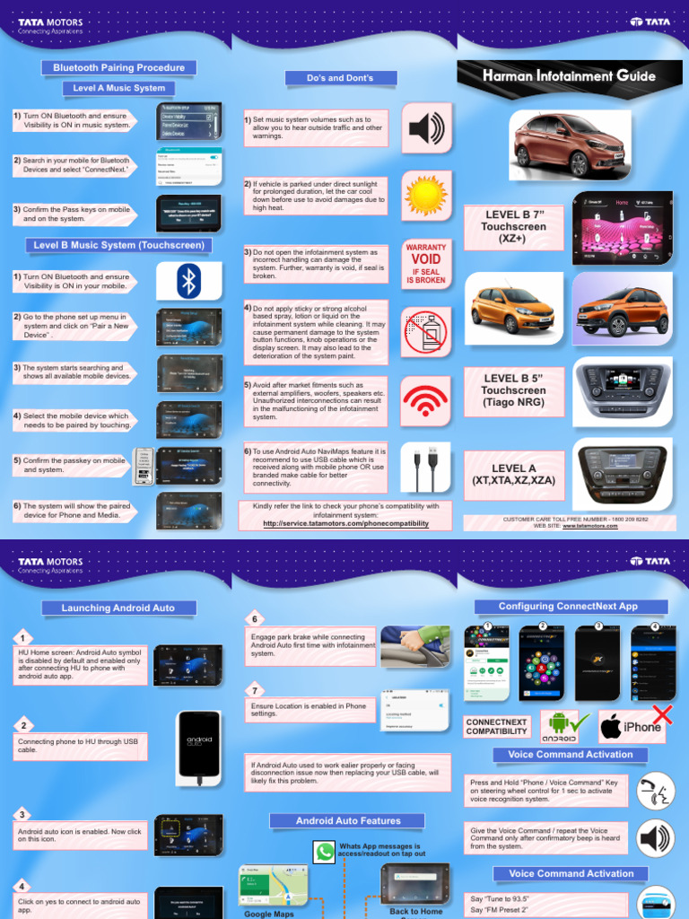 Tiago Tigor Infotainment Guide | PDF | Android (Operating System) | Telephone