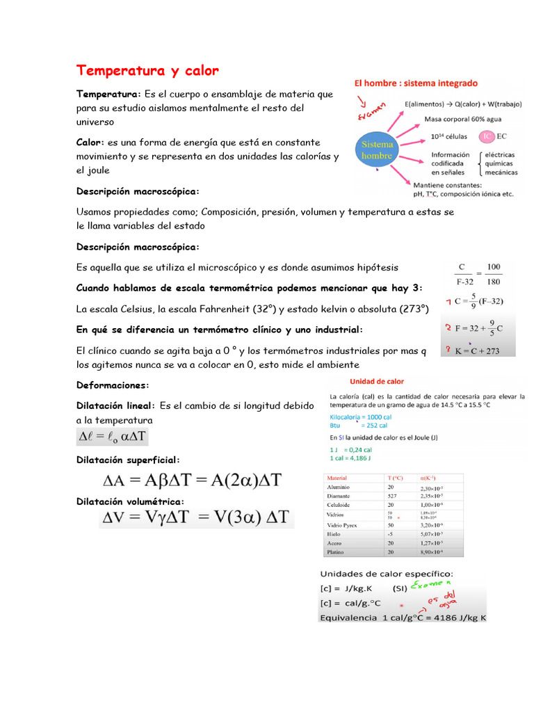 Temperatura y Calor | PDF