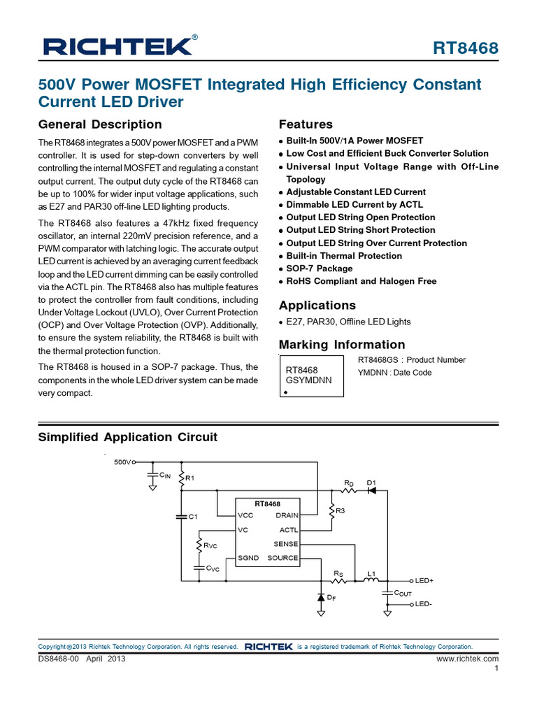 DS8468-00 LED Board Foxconn | PDF | Capacitor | Rectifier