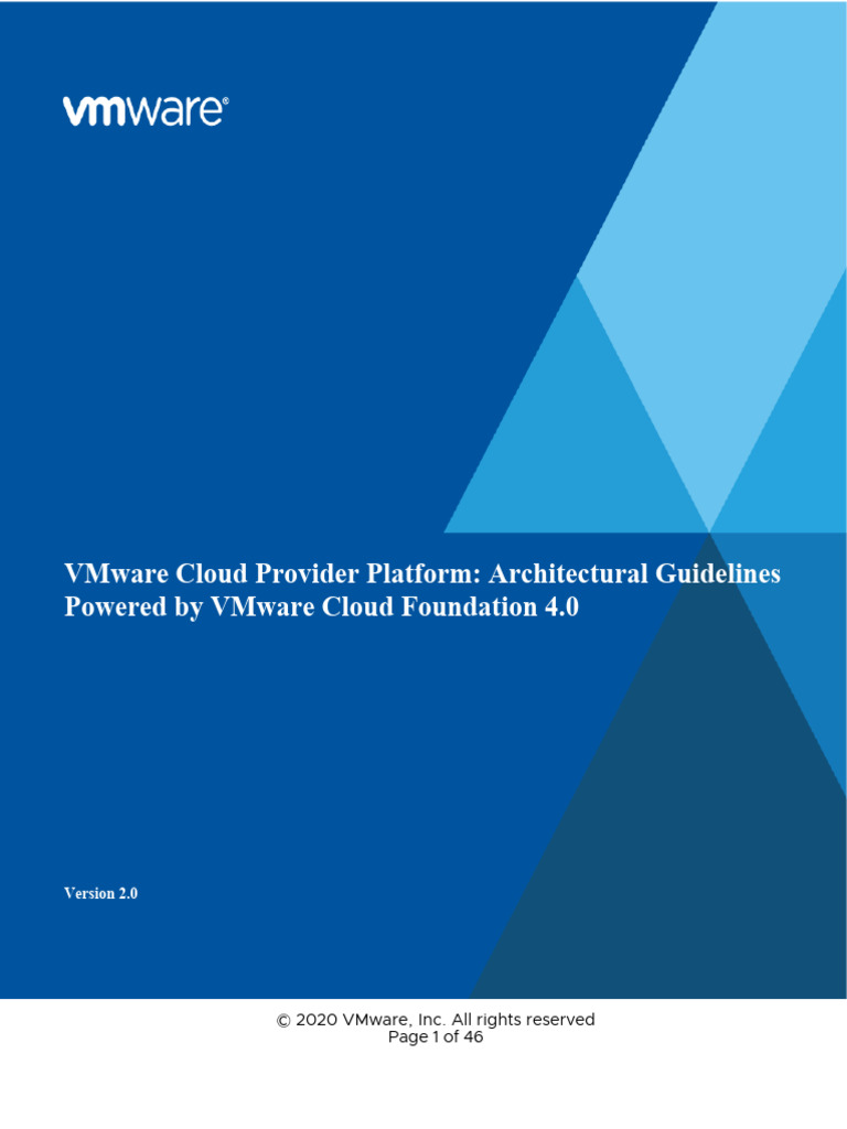 Vmware Vcloud Director On Vmware Cloud Foundation Tech Paper | PDF