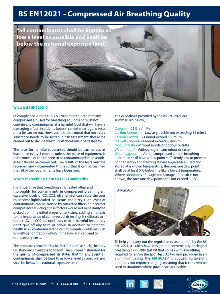 BS EN12021 Summary | PDF