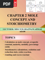Moles & Stoichiometry Cheat Sheet | PDF | Mole (Unit) | Physics