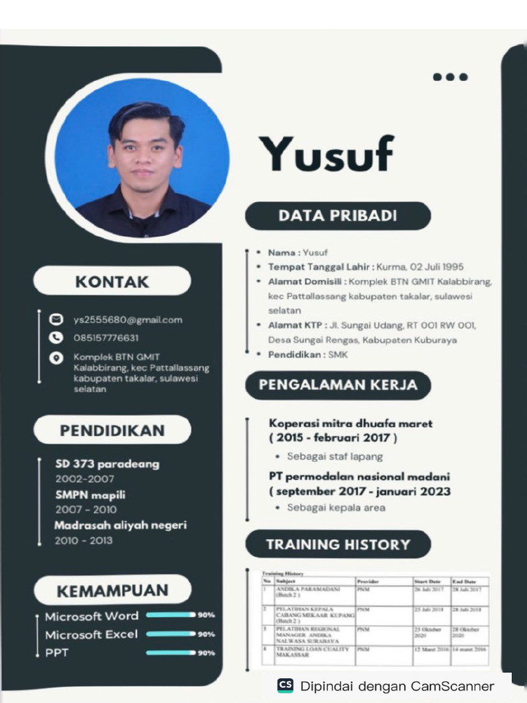CV Yusuf-1 | PDF