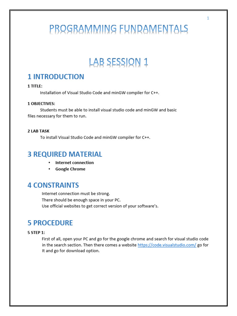 Install Visual Studio Code & MinGW | PDF | Computer Program | Programming