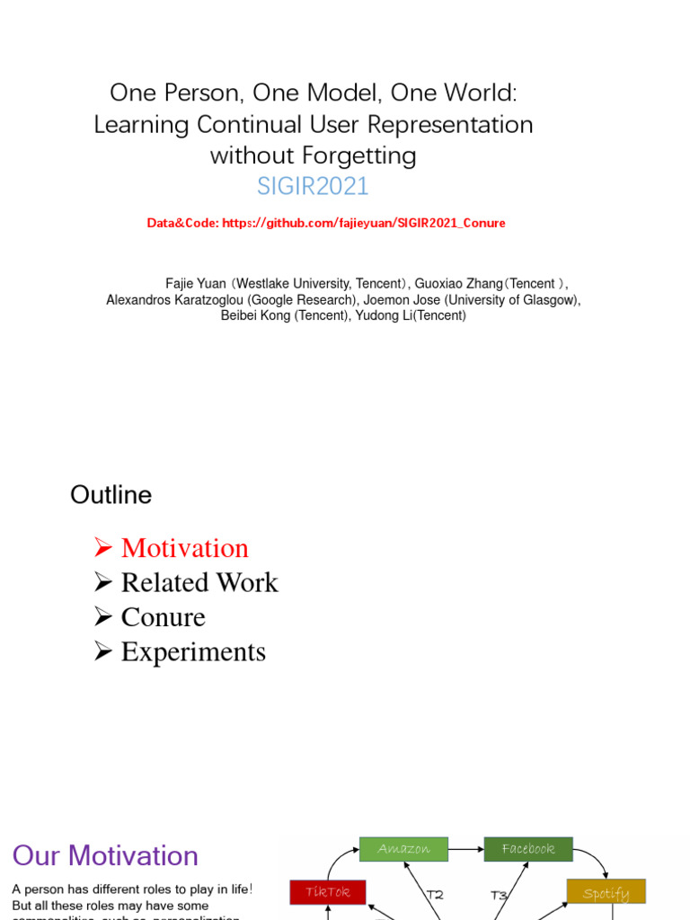 One Person, One Model, One World: Learning Continual User ... One Person, One Model, One World: Learning Continual User ...