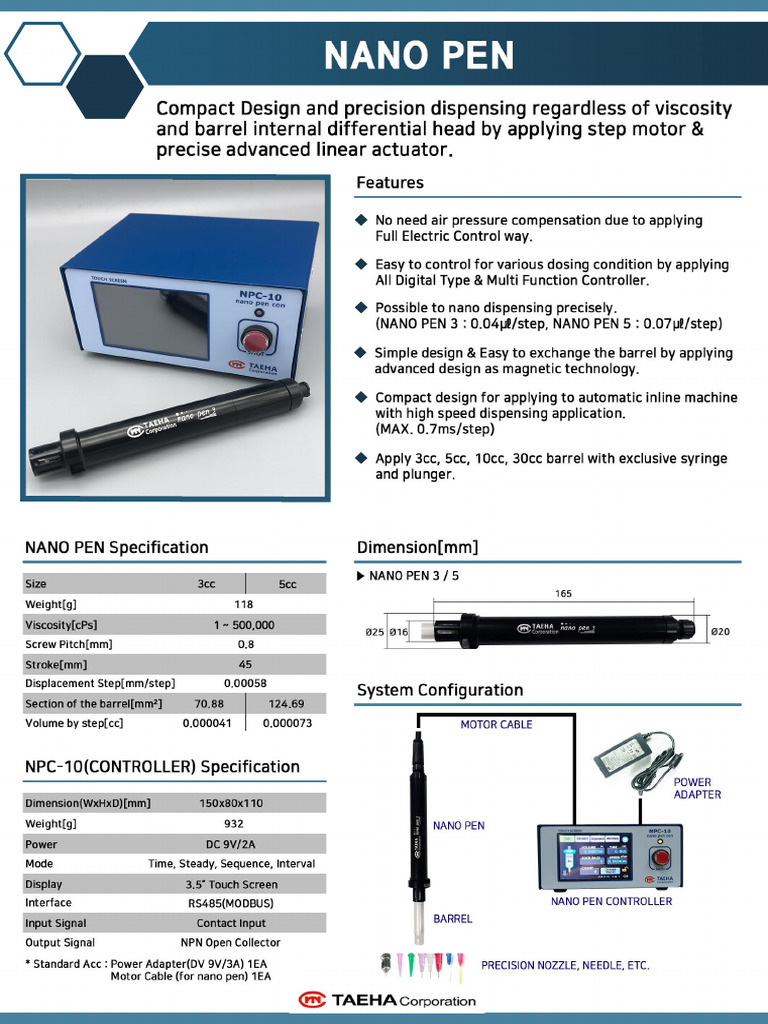 Taeha Nano - Pen | PDF