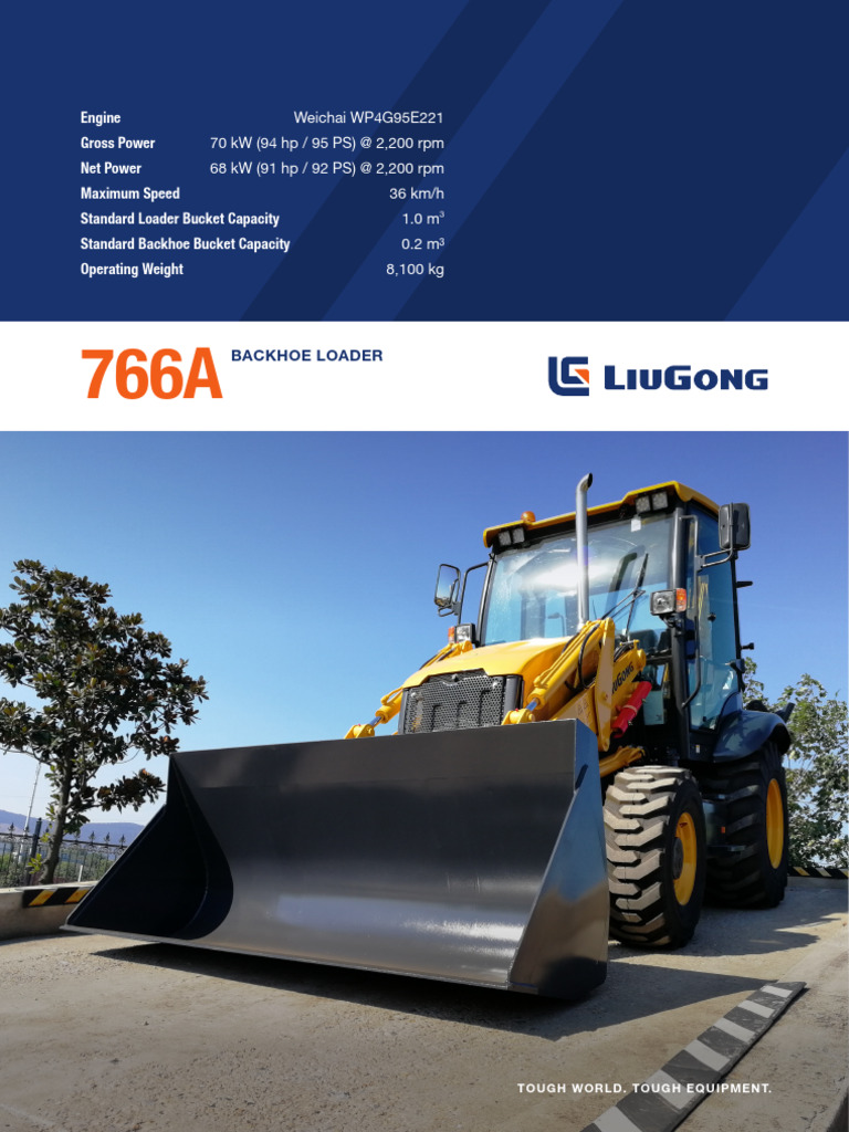 Backhoe Loader 766A Specs & Features | PDF | Horsepower | Motor Vehicle