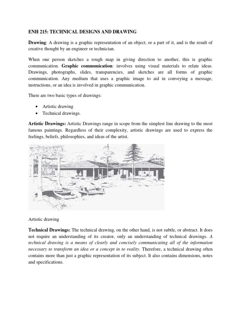 Types of Technical Drawings Explained | PDF | Technical Drawing | Geometry