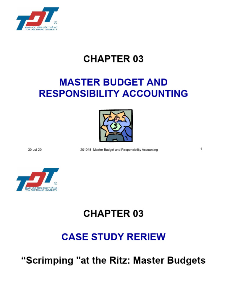 Management Accounting - Chapter 03 - Master Budget | PDF | Strategic Planning | Budget