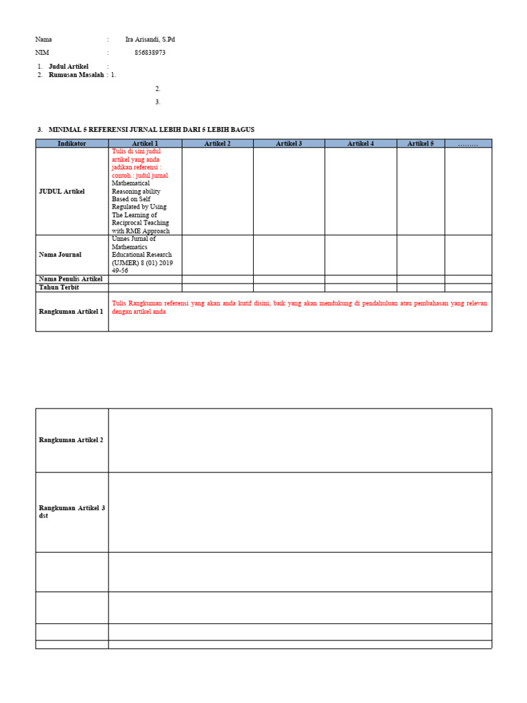 Format Tugas 1 | PDF