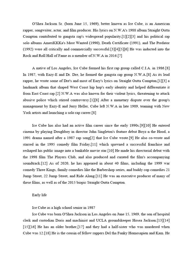 Ice Cube Pdf