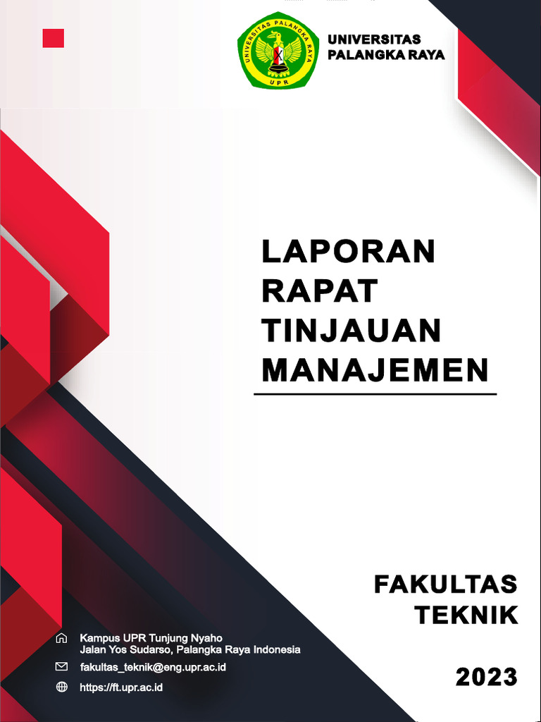 Cover Laporan Rapat Tinjauan Manajemen | PDF