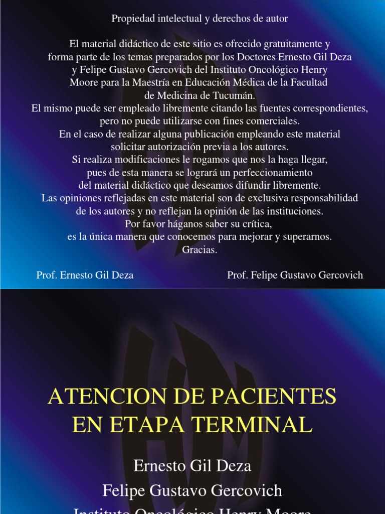 Paciente Terminal | PDF | Cuidados paliativos | Enfermedad terminal