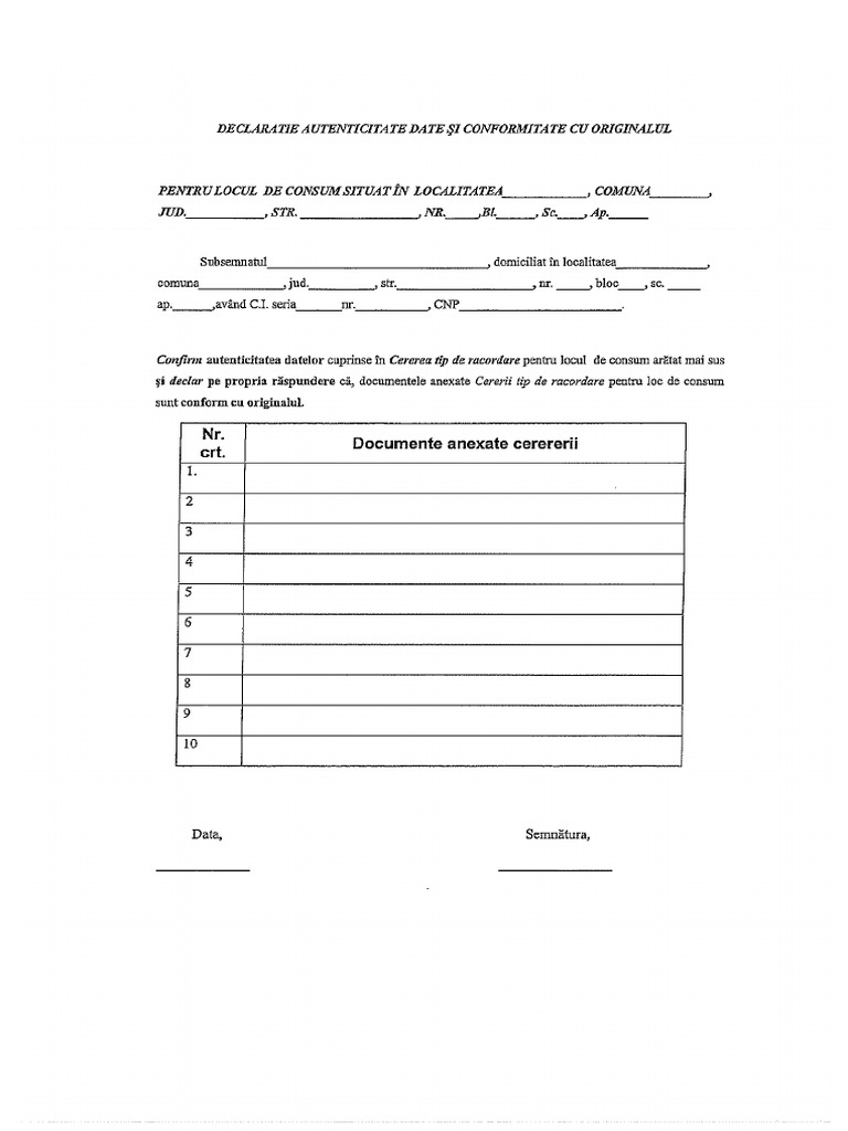 Cerere Amplasament | PDF