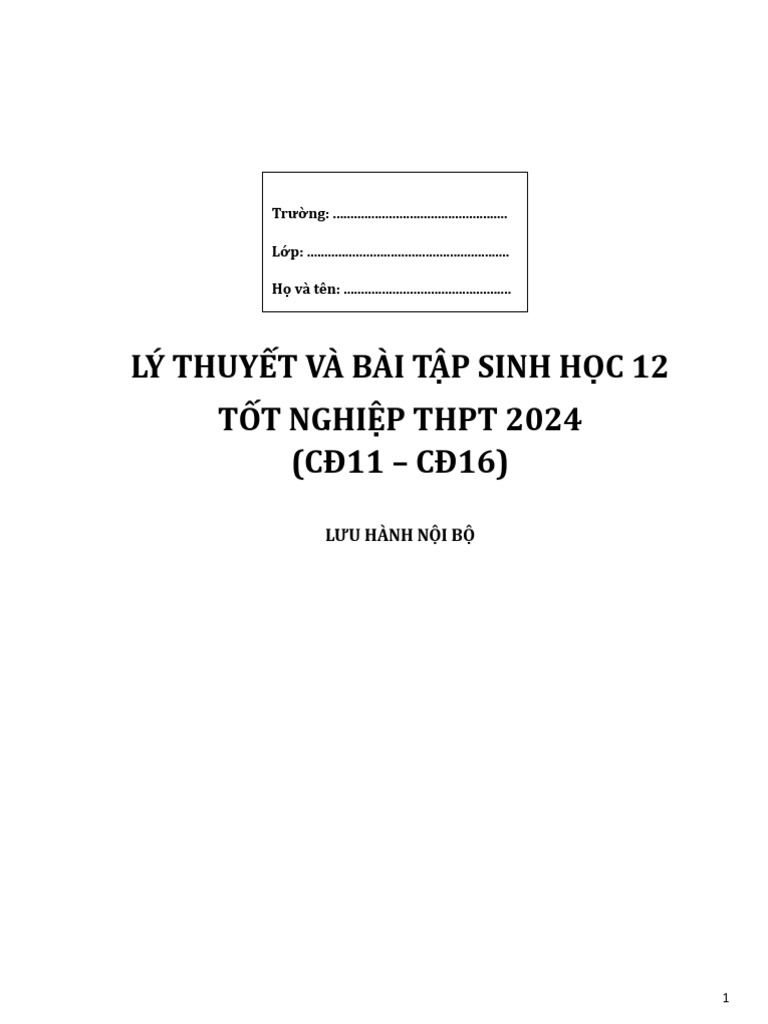 SINH12 cd11 16 | PDF