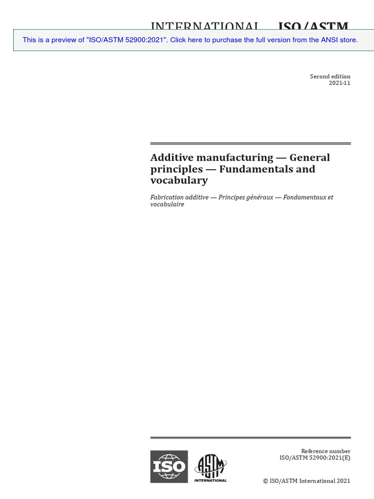 Preview ISO+ASTM+52900-2021 | PDF | International Organization For Standardization | Regulation