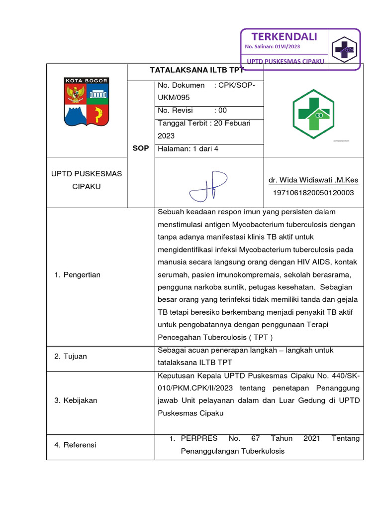 Sop Tatalaksana Iltb TPT | PDF