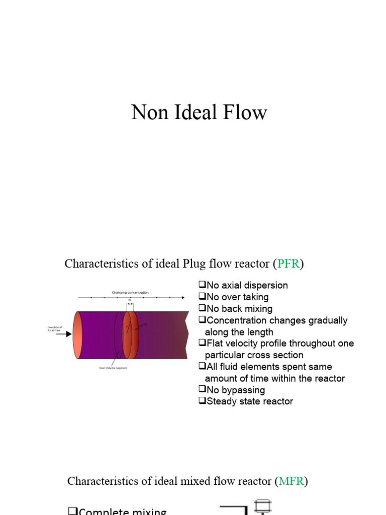 Introduciton To Non Ideal Flow | PDF
